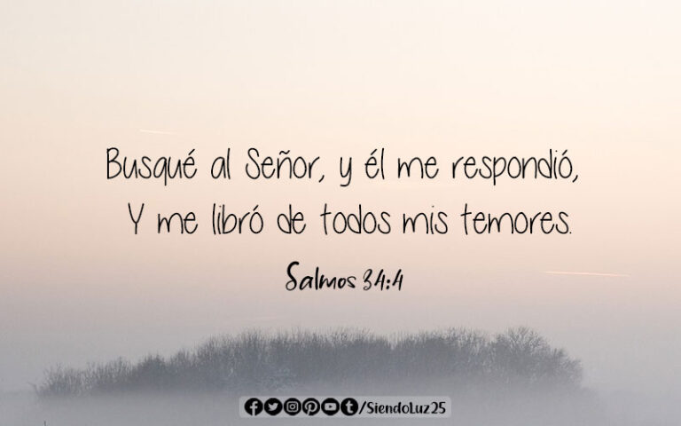 Salmos 34:4 - Promesas de Dios | Siendo Luz